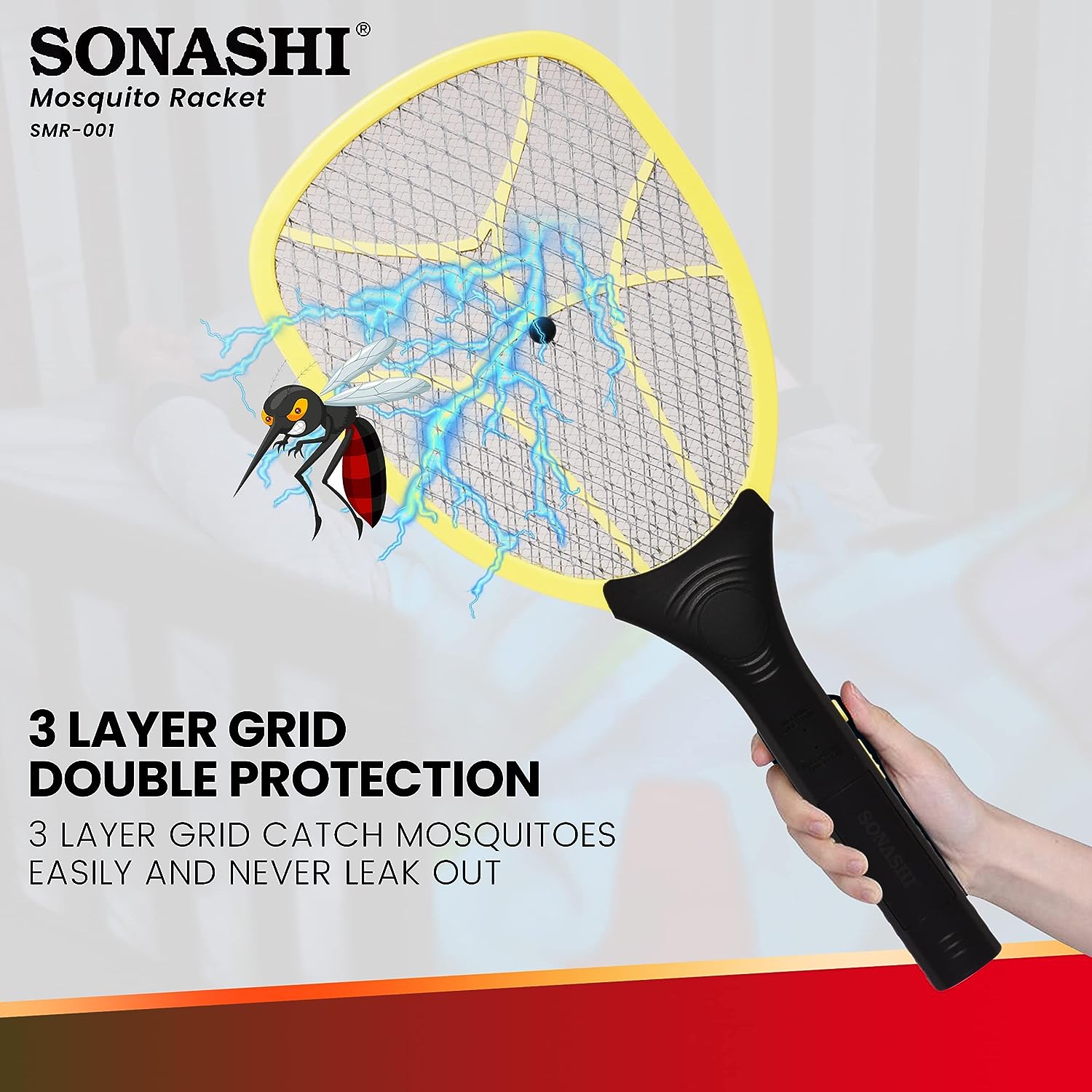 Mosquito Racket Bat SMR 001 - Sonashi Electronic