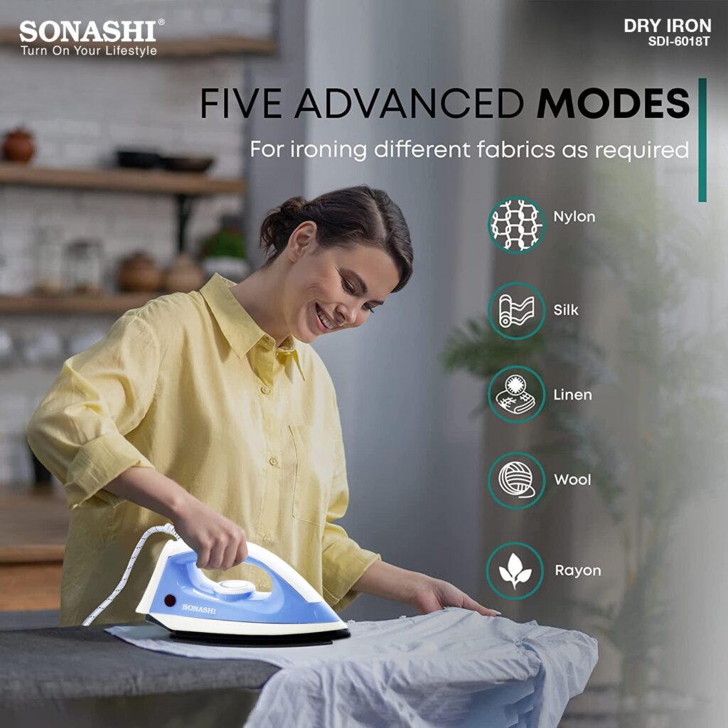Dry Iron SDI-6018T Blue - Sonashi Electronic