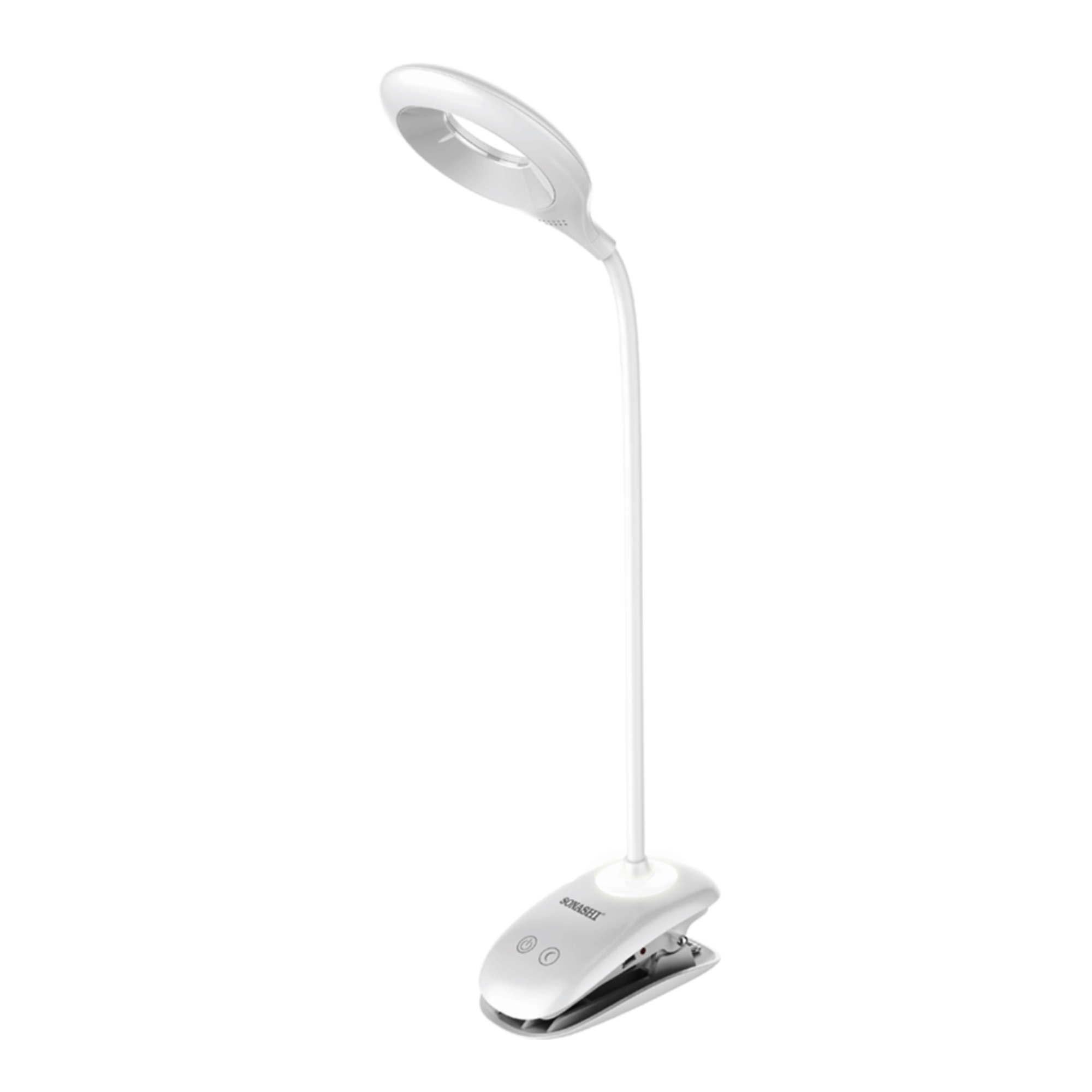 Rechargeable Dual LED Touch Study Lamp SEL-1001 White - Sonashi Electronic