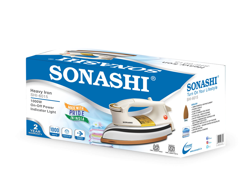 Heavy Iron Box SHI-6015 Gold - Sonashi Electronic