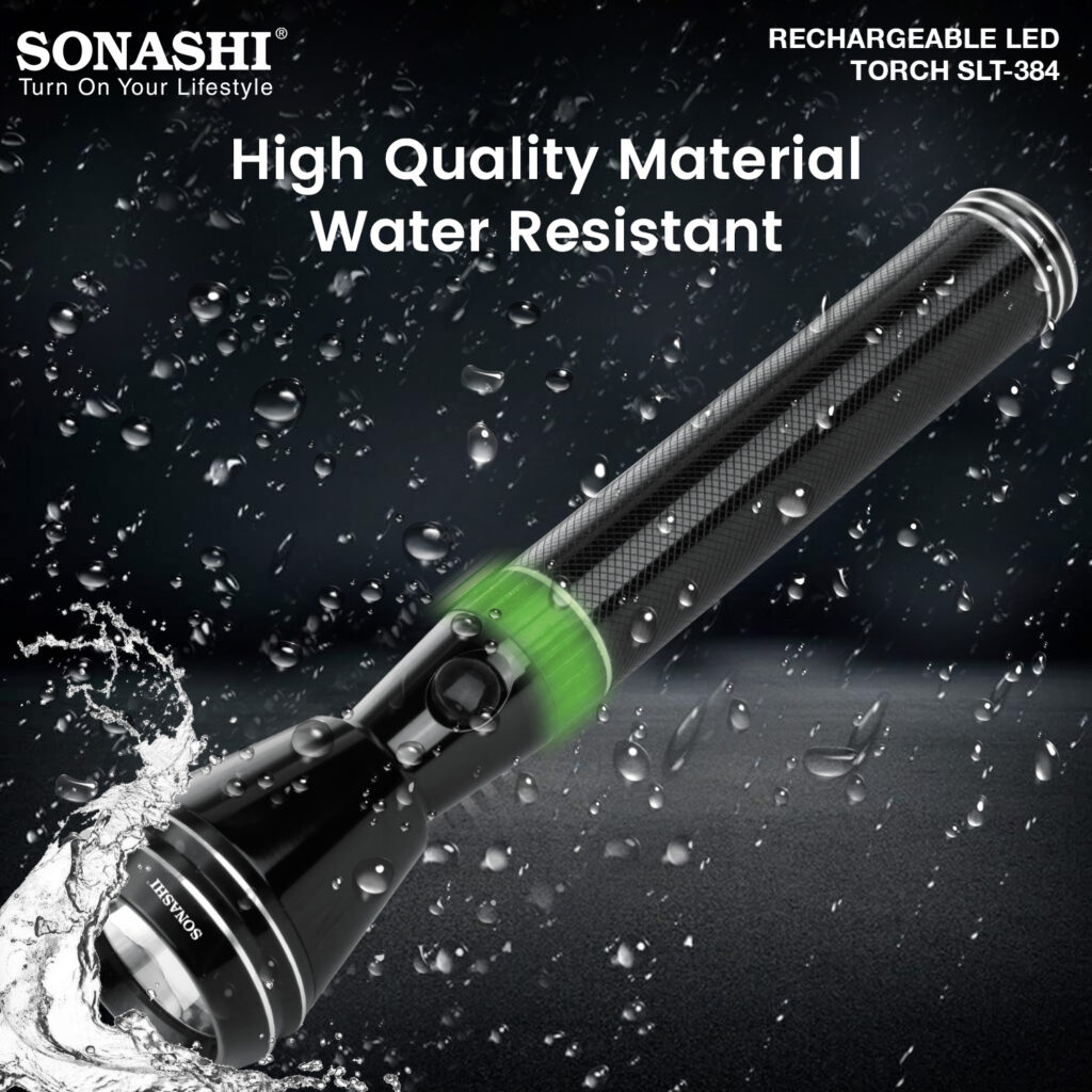 Rechargeable LED Torch Light 2.5KM Range SLT-384 - Sonashi Electronic