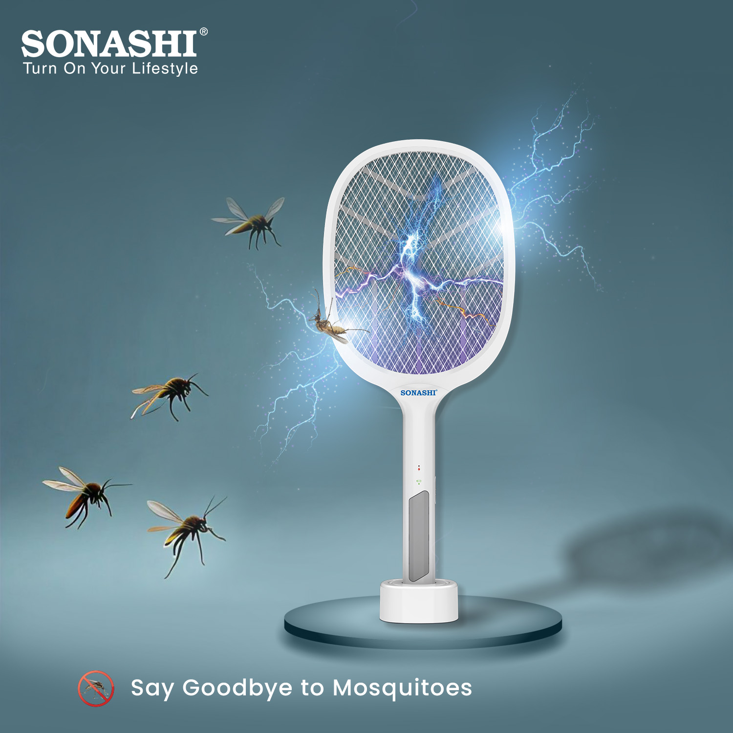 Mosquito Racket 2 in 1 with UV Light Lamp USB Rechargeable Bat. Safety ...